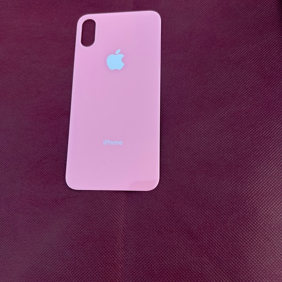 Cell Phones & Accessories | Iphone X Back Glass Big Hole Custom Pink ...